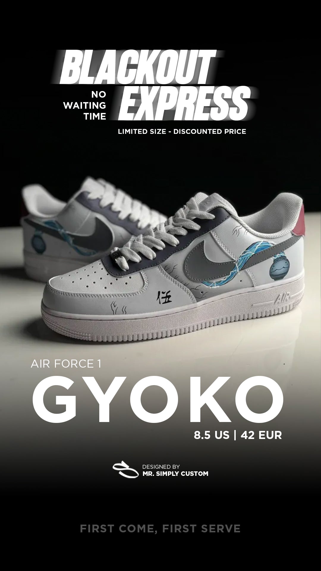 Gyoko- Air Force 1 - 78.5 US - Ready Stock – Mr. Simply Custom